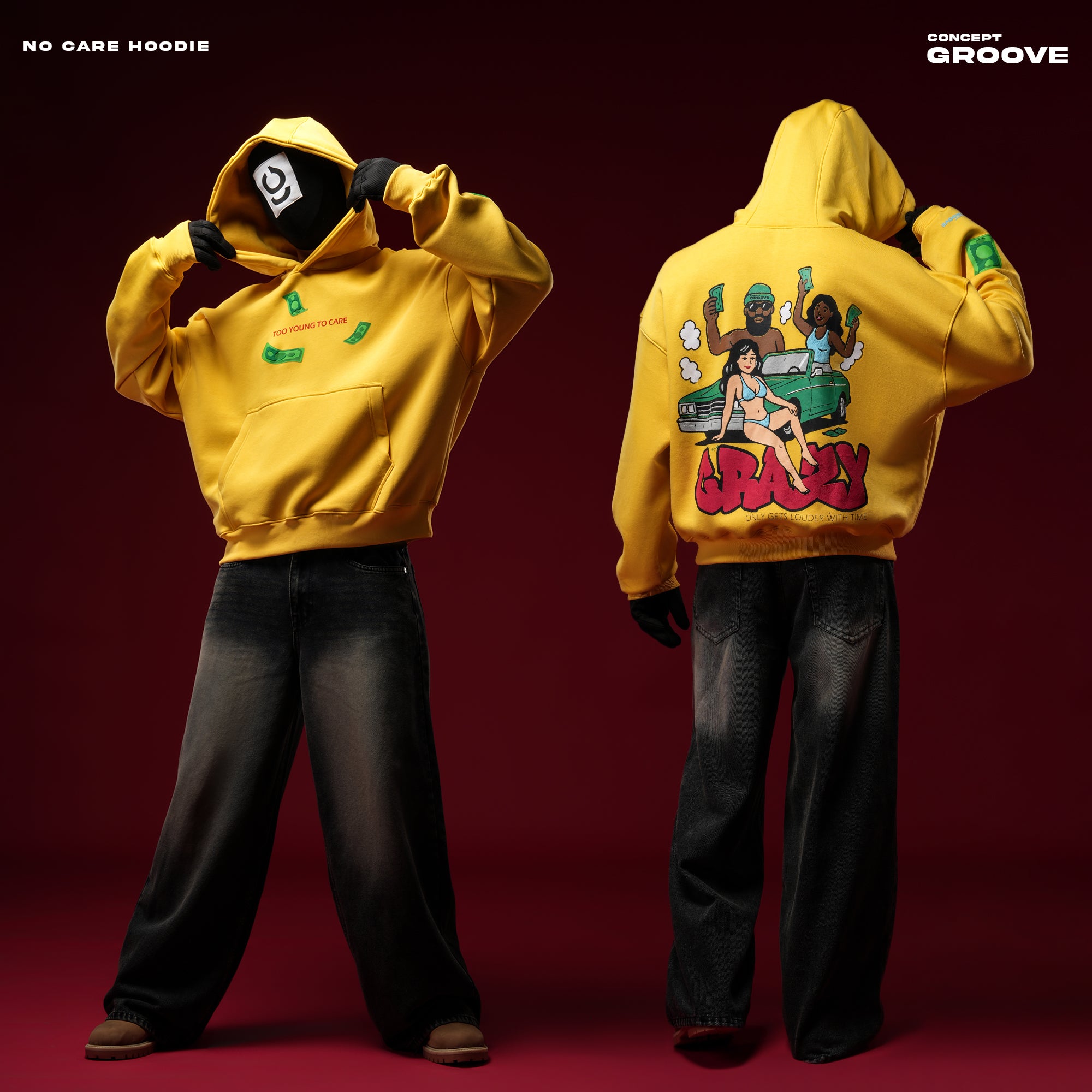 No Care Hoodie – Groovee