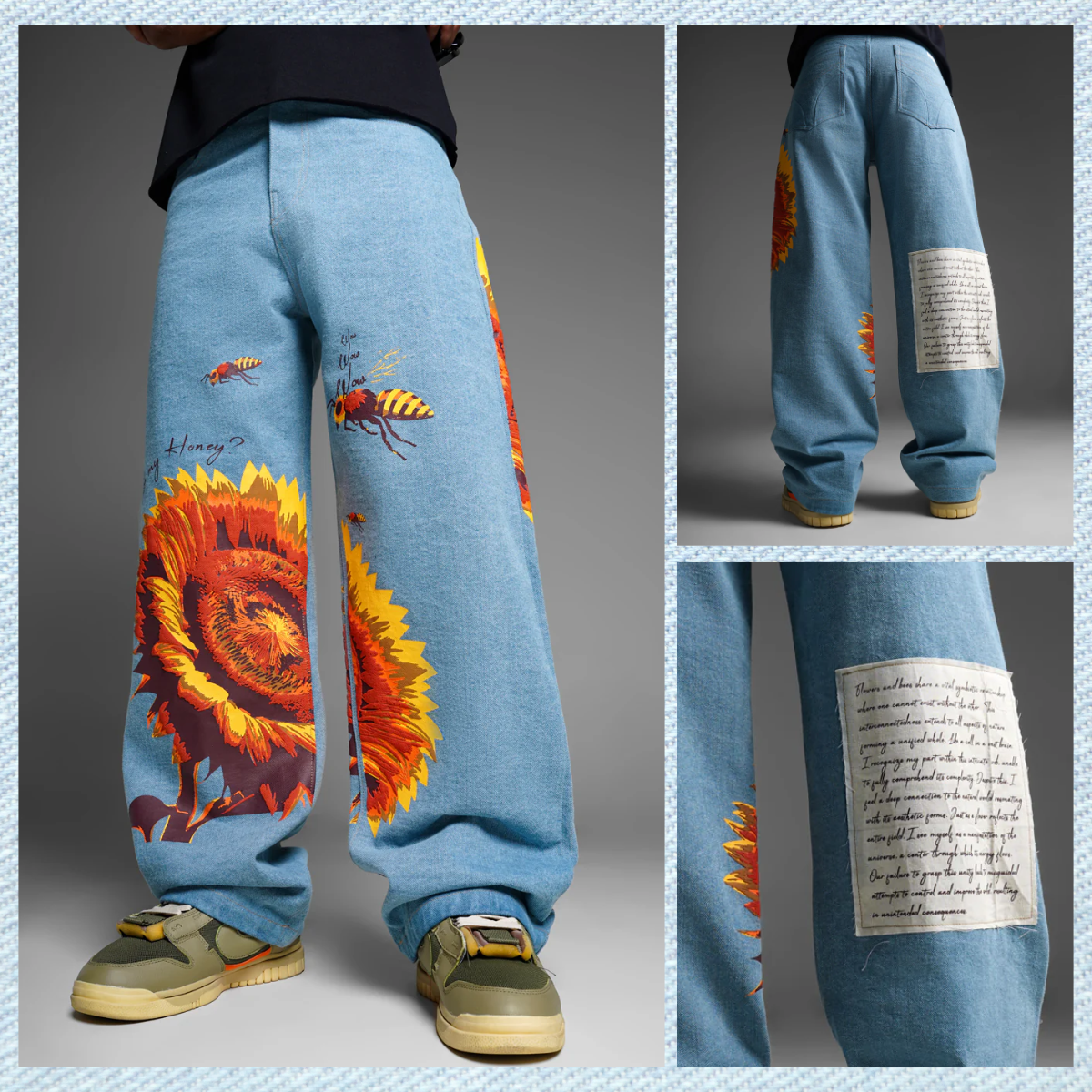 Sunflower Denim Pant – Groovee